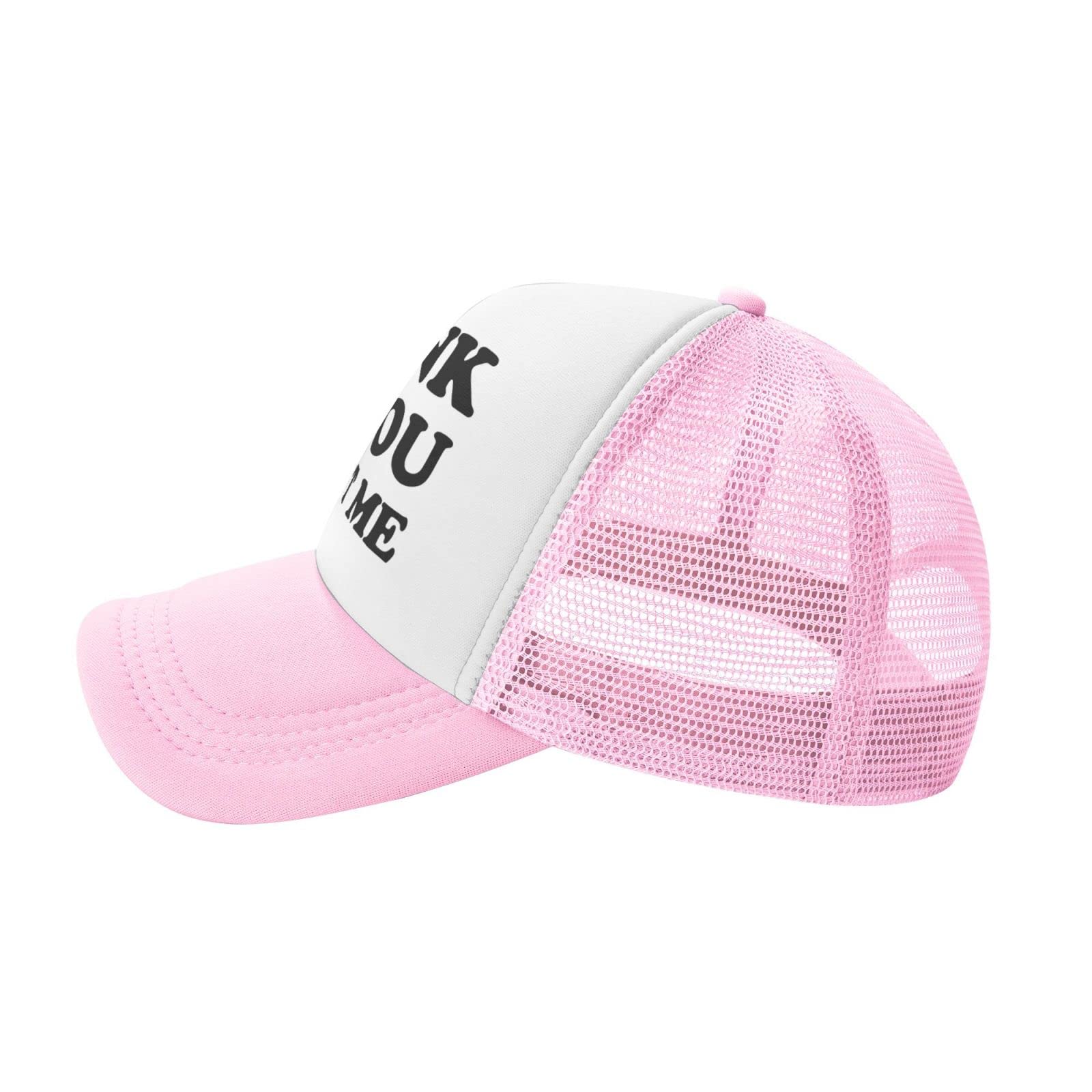 Piuuixe Blink IF You Want ME Funny Baseball Cap Trucker Hats Sports Hat Men Women Pink