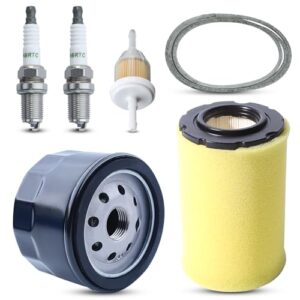 atunee miu14395 d125 air filter tune up kit for john deere d100 d105 d125 d130 d140 d110 e140 e130 e100 e120 la145 la135 z255 z235 x330 lawn mower with 42 inch mower deck belt spark plug