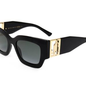 JIMMY CHOO NENA/S Black Gold/Dark Grey Shaded 51/21/145 women Sunglasses