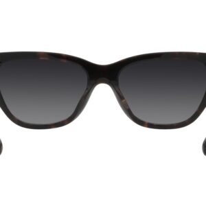 Coach HC8370U Universal Fit Sunglasses, Black/Dark Tortoise/Grey Gradient Polarized, 54 mm