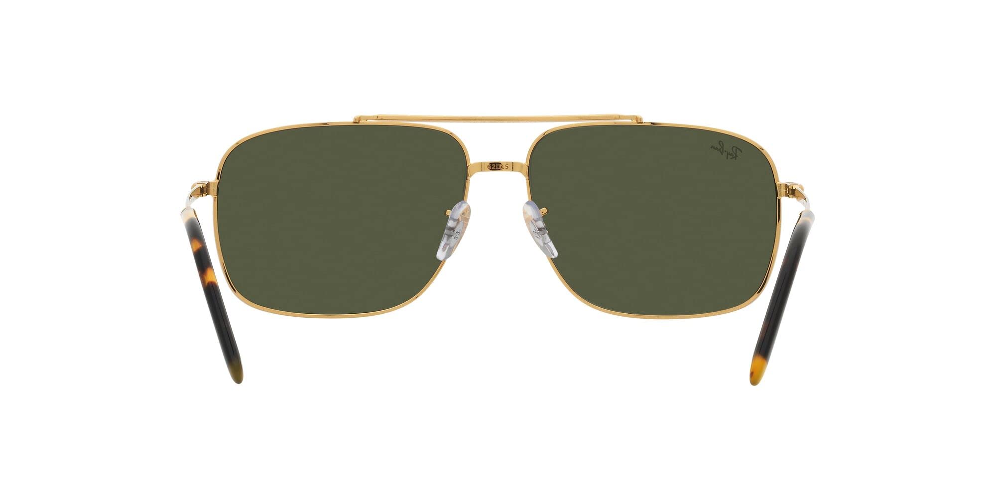 Ray-Ban RB3796 Square Sunglasses, Legend Gold/Green, 62 mm