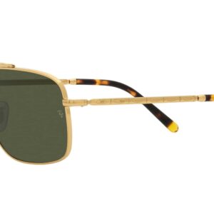 Ray-Ban RB3796 Square Sunglasses, Legend Gold/Green, 62 mm