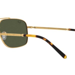 Ray-Ban RB3796 Square Sunglasses, Legend Gold/Green, 62 mm