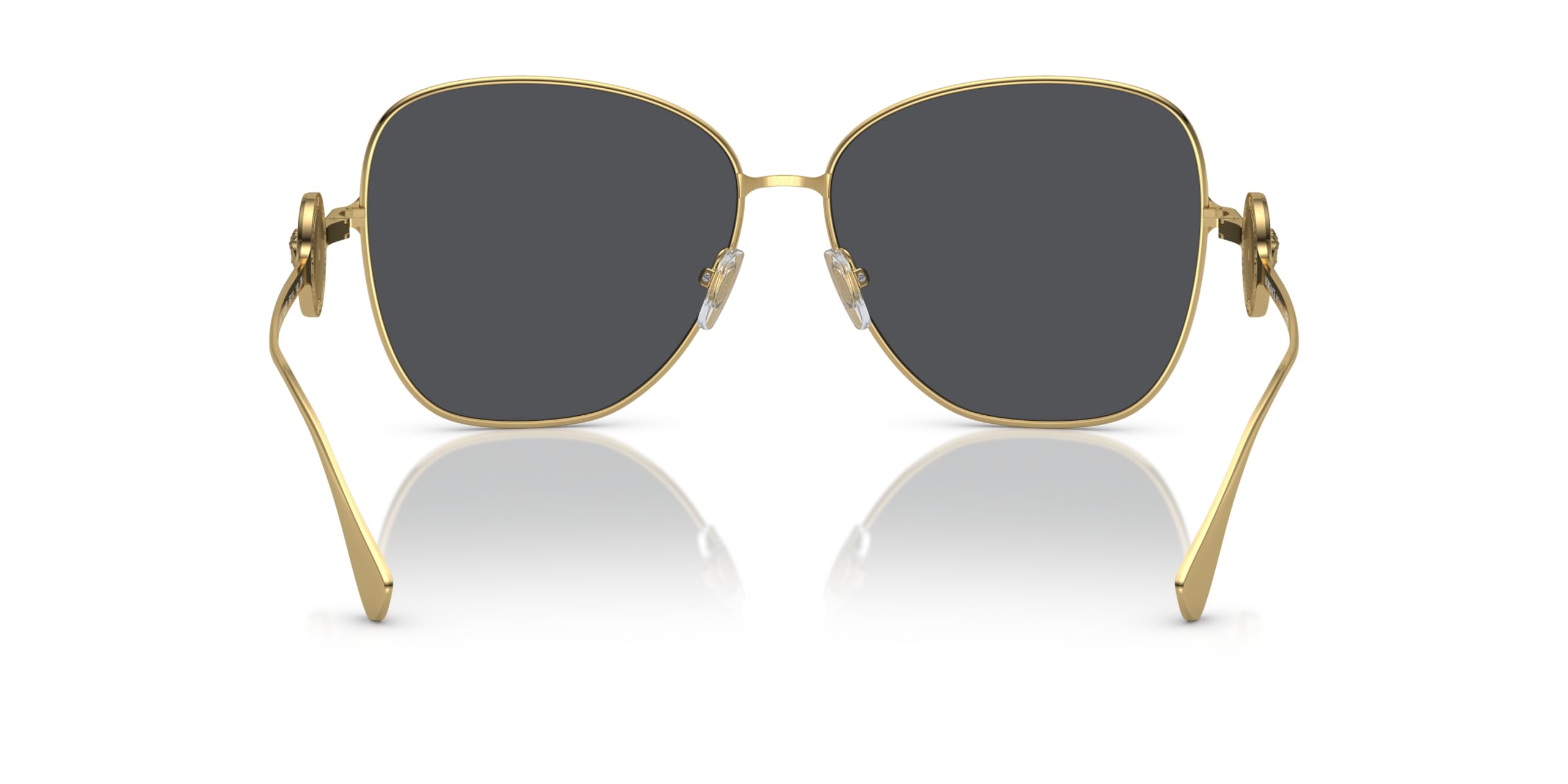 Versace Woman Sunglasses Gold Frame, Dark Grey Lenses, 60MM