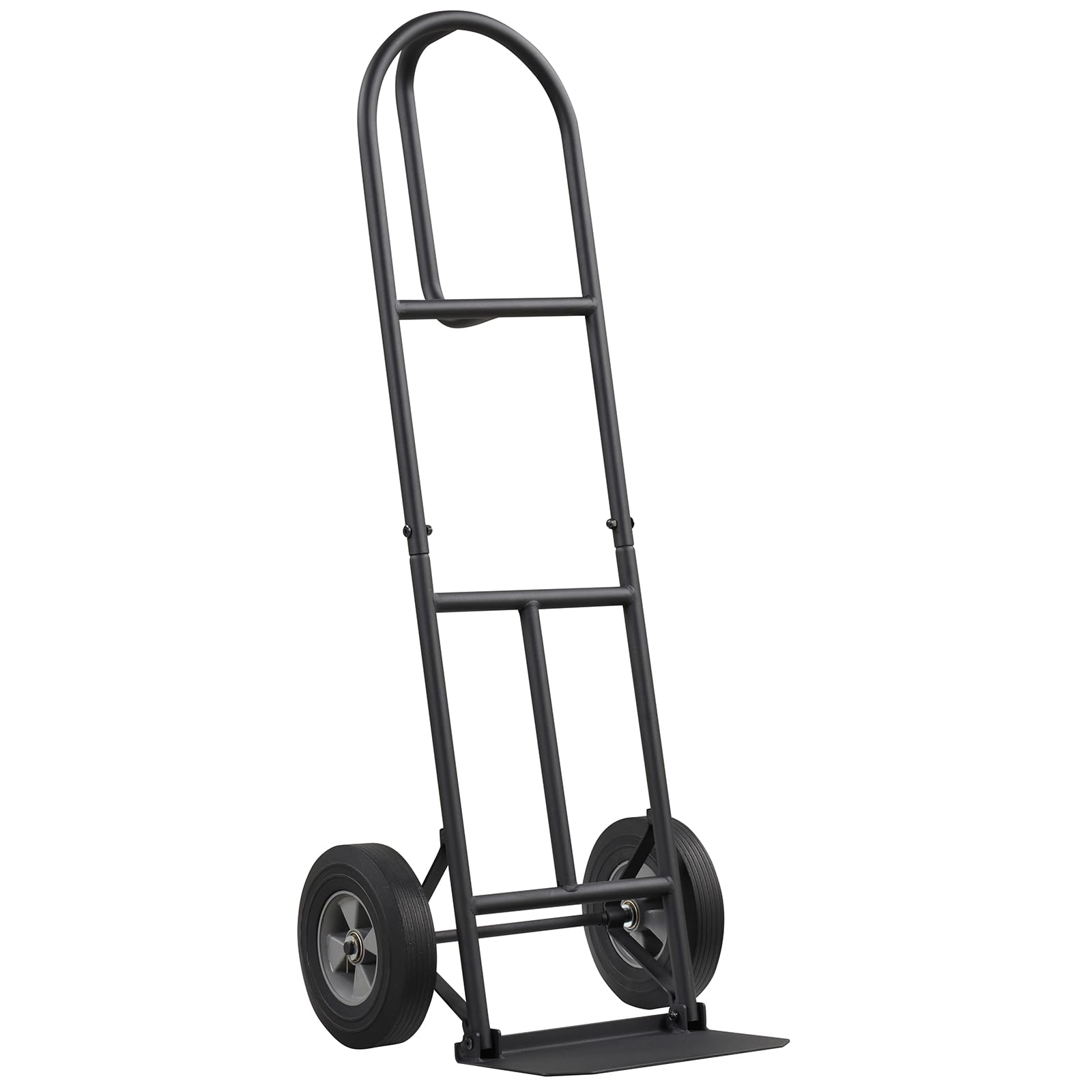 Nightcore Hand Truck 660 LBS Capacity, Heavy-Duty Dolly Cart w/P-Handle, All-Terrain Double Bearing Wheels, Foldable & Space-Saving Hand Cart for Home, Warehouse, Garage, Backyard (Black)