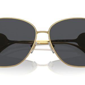 Versace Woman Sunglasses Gold Frame, Dark Grey Lenses, 60MM