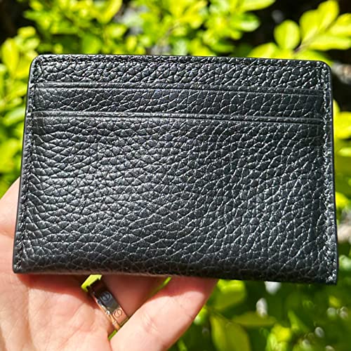 Michael Kors Reed Large Card Holder Wallet MK Signature Logo Leather (Black)