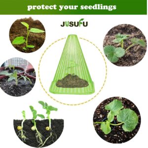 JUSUFU Garden Cloches for Plants, 20 Pack Plant Covers Reusable Plant Bell Cover Protects Plants from Birds, Frost,Snails Etc.