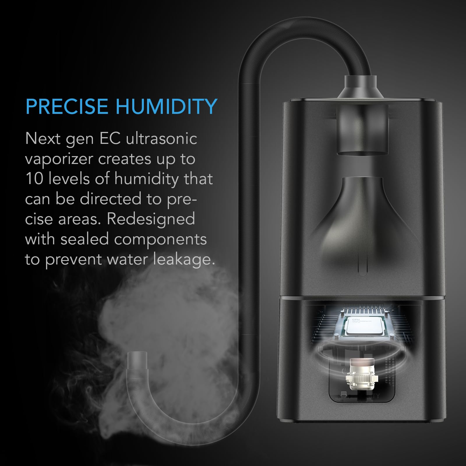 AC Infinity CLOUDFORGE T7, Plant Humidifier 15L with VPD Humidity Controls, 10-Level Precision Vaporizer, Extendable Hose, Targeting Pipe, and No-Leak Seal for Grow Tents