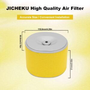 JICHEKU 17210-ZE3-505 Air Filter Compatible with Honda GX340 GX390 11HP 13HP GX240 8 HP and GX270 9 HP Engines Lawn Mower Replaces 17210-ZE3-010 17218-ZE3-505 17210-ZE3-000 (2Packs)