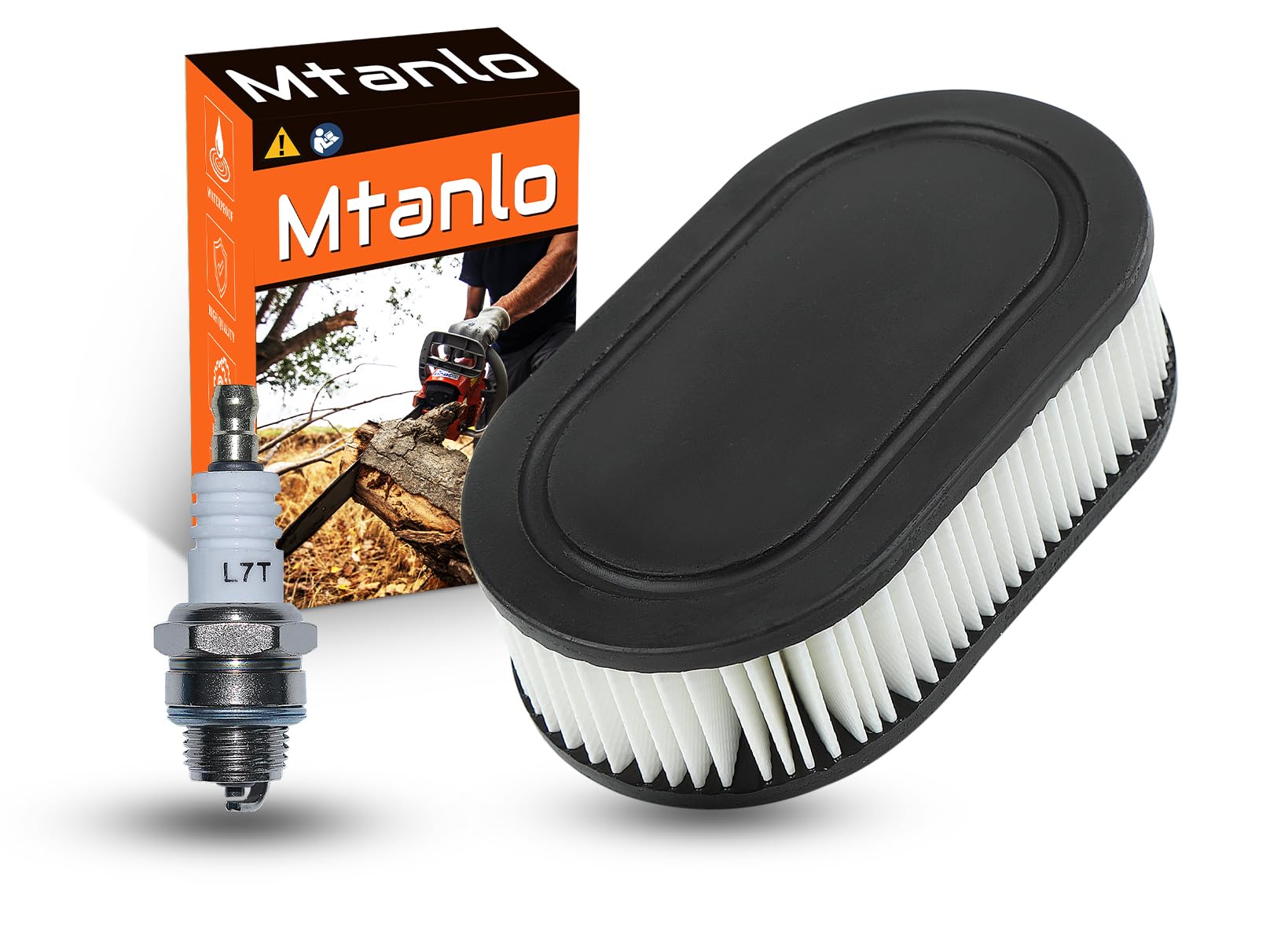 Mtanlo Air Filter Kit For Troy-Bilt walk-behind mower models TB110 TB115 TB200 TB230 TB240 TB320 TB330 TB370, Fits Troy-Bilt TB280ES, TB390ES, TB380ES, TB410XP and TB130XP