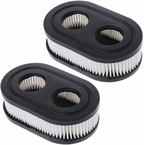 LEFITPA Replacement 2 Packs 593260 798452 5432 5432K Air Filter for Briggs & Stratton 09P702 9/10 OHV 500-550 E&Ex Series Walks Length- 4 3/8” Width- 2 1/2” Height- 1 3/8”