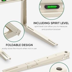 Plusluck Mini Split Wall Mounting Bracket for 18000-24000 BTU Mini Split Air Conditioner with Leveler Universal Ductless AC and Heat Pump Systems Outdoor