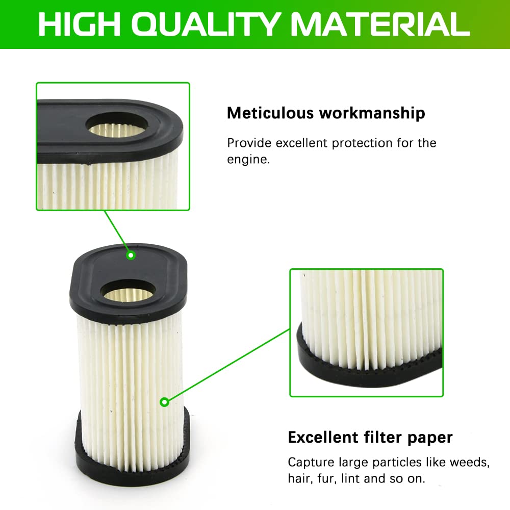 Air Filter Compatible with Toro Recycler 22 6.5HP 20016 20017 20018 Lawn Mower Air Filter Replacement 36905(2PCS)