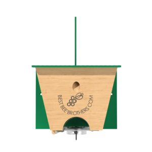 carpenter bee traps for outside - carpenter bee trap, turbo trap 2.0 w/bee vault wood bee traps - carpenter bee traps for outdoors hanging - bee catchers for outside (1 pack)