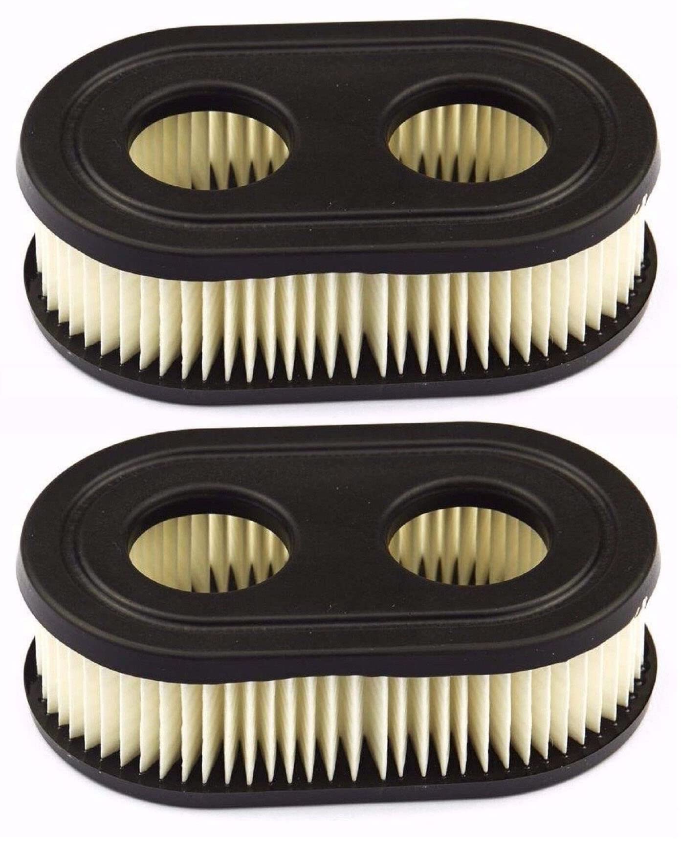 LEFITPA Replacement 2 Packs 593260 798452 5432 5432K Air Filter for Briggs & Stratton 09P702 9/10 OHV 500-550 E&Ex Series Walks Length- 4 3/8” Width- 2 1/2” Height- 1 3/8”