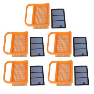 annolai ts420 air filter 5 pack stihl ts420 concrete saw air filter pre cleaner set for stihl ts410 ts420 ts410z ts420z ts480 ts500i concrete cutoff saw cutquik saws replace 4238 141 0300