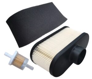 fr651v air filter for kawasaki fr691v fr730v fs481v fs541v fs600v fs651v fs691v fs730v engine lawn mower tractor, with pre filter fuel filter tune up kit, replace 11013-0752