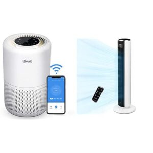 levoit air purifier and tower fan