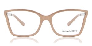 michael kors mk 4058 3919 blush camel pearlized plastic cat-eye eyeglasses 54mm