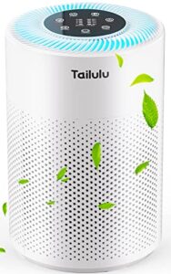 tailulu air purifiers for home pets large room up to 1722ft², h13 true hepa air purifier for bedroom, with night light, sleep mode, 4 speed for allergies dust smoke pollen pet dander hair smell odor