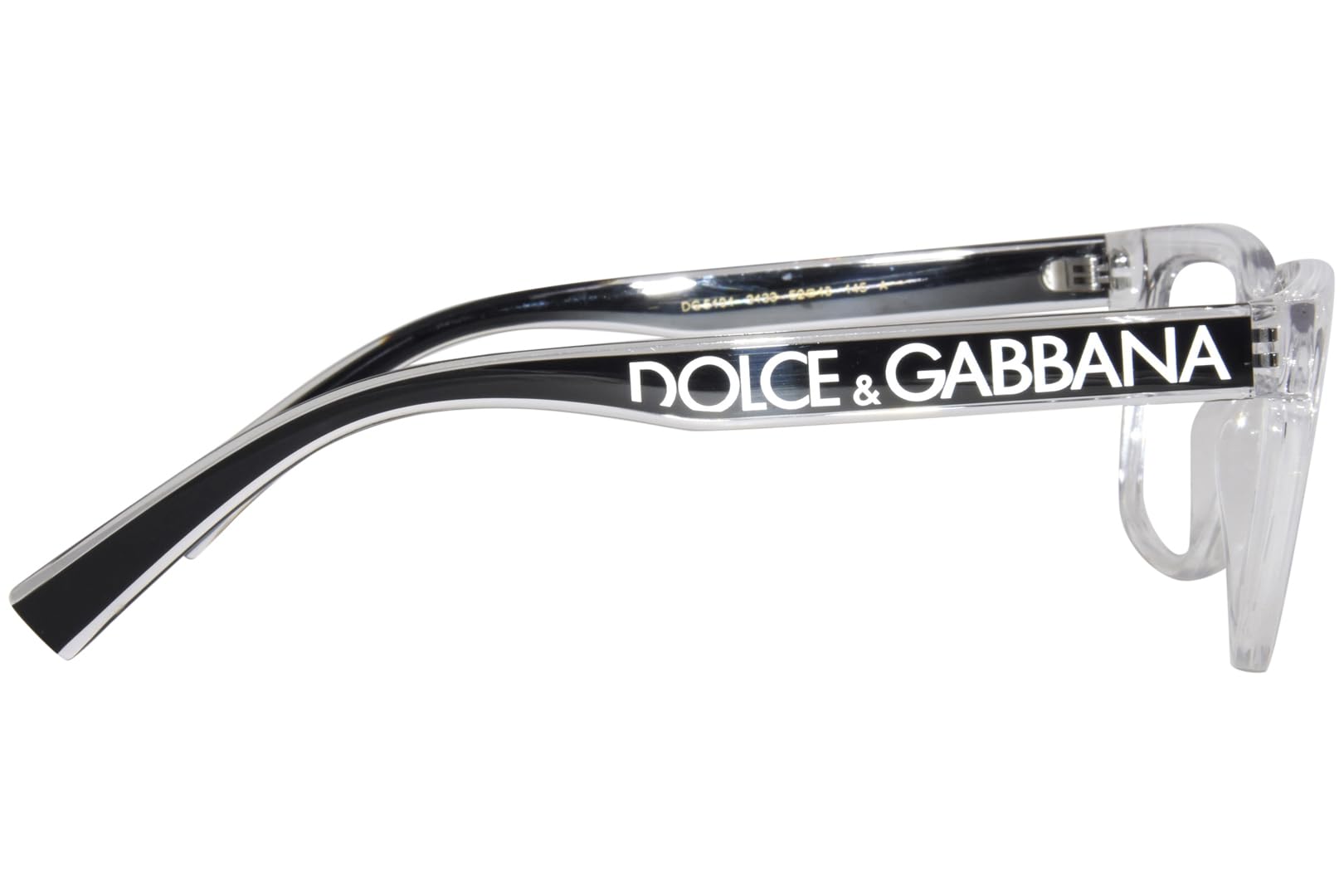 Dolce & Gabbana DG 5101 3133 Crystal Plastic Square Eyeglasses 50mm