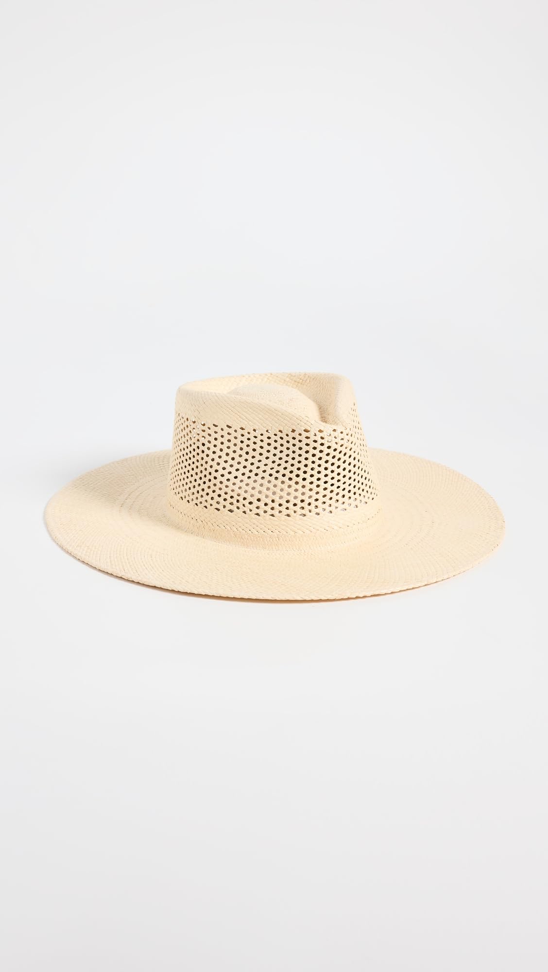 Brixton Women's Jo Panama Straw Rancher Hat, Catalina Sand, Tan, M