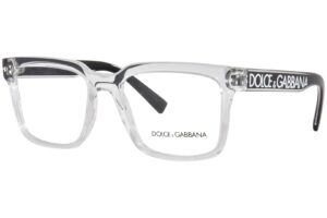 dolce & gabbana dg 5101 3133 crystal plastic square eyeglasses 50mm