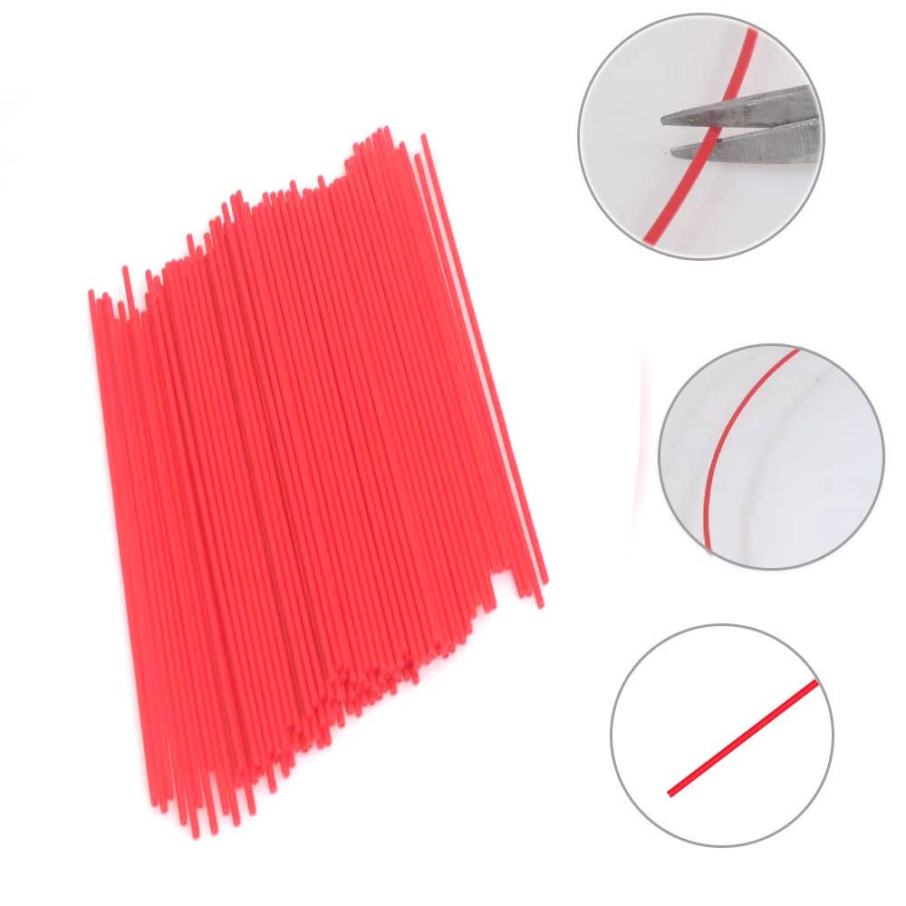 spray can straws, Replacement Spray Can Extension Straw,Red Plastic Extension Straws,5Inches. (50 Pack)