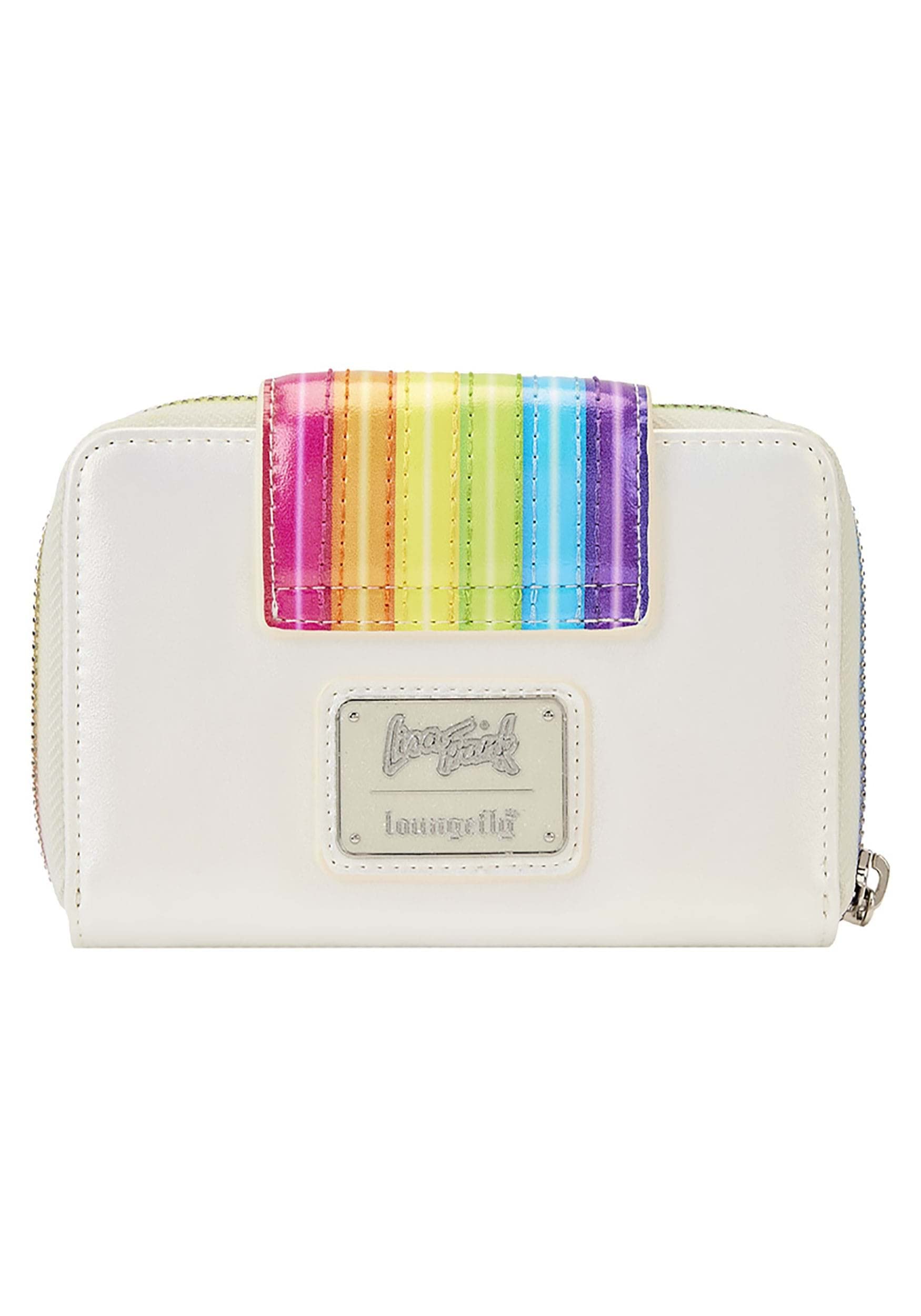 Loungefly Lisa Frank Rainbow Logo Zip Around Wallet