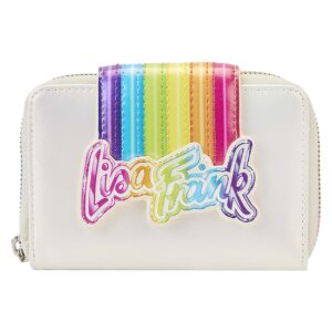 Loungefly Lisa Frank Rainbow Logo Zip Around Wallet