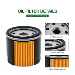 Brlyeeanze 2 Pack 12 050 01-S Oil Filter for Kohler Engine Lawn Mower Cub Cadet Craftsman Troy Bilt Toro Gravely Replaces KH-12-050-01-S1 KH-12-050-08 12-050-01-S 1205001-S1 AM125424