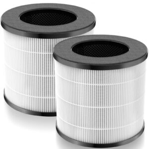 cayman 608/320 filter compatible with okaysou cayman 608/320 air purifie-r, 3-in-1 true hepa, high-efficiency activated carbon, pre-filter for cayman 608 & cayman 320, 2 pack