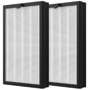 2 pack h05 replacement filter, compatible with himox h05 air puri fier, h13 grade true hepa filter (not fit himox h04)