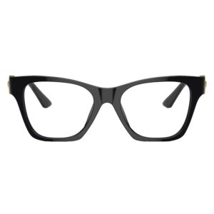 Versace VE 3341U GB1 Black Plastic Cat-Eye Eyeglasses 52mm