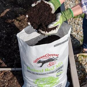 Vermont Compost Company Raised Bed Mix | High-Nutrient Compost-Based Potting Soil for Plants & Vegetables Organic Gardening - 20 Quarts | Gardener's Supply Co Exclusive