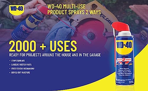 WD-40 Original Formula 3 Sizes Combo Kit: 3 OZ Mini Can, 8 OZ Smart Straw, and 12 OZ Smart Straw