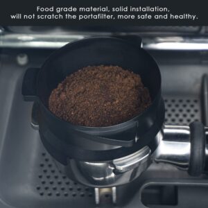 54mm Dosing Funnel for Breville Barista Portafilters, Hands-Free Coffee Accessrioes Dishwasher Safe, Black