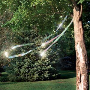 EONBES 2 * 360ft Bird Scare Tape Flash Ribbon Holographic Reflective Outdoor Mylar Ribbon - Keep Birds Away from House and Garden