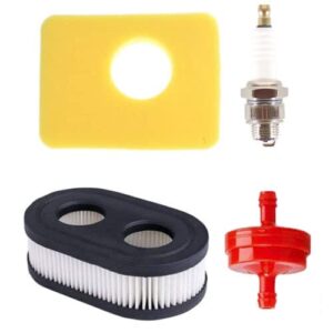 qdyzpp air filter spark plug for toro recycler 22 mower with briggs and stratton engine