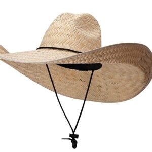 Double Weaved Hard Shell Shade Hat Large Fit Wide Brim Straw Hat Tan