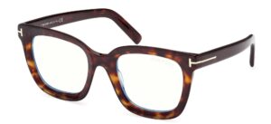 tom ford ft 5880-b blue block dark havana 51/22/140 women eyewear frame