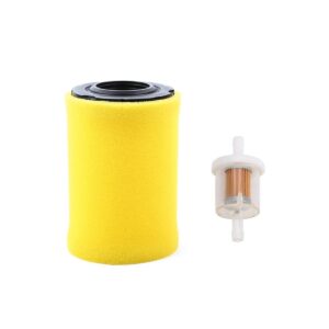 796031 air filter with fuel filter for john deere d100 d110 d125 d130 fits for husqvarna yta22v46 yth22v46 yth24v48 hu800awd, bs 591334 492932 310000 engine lawn mower