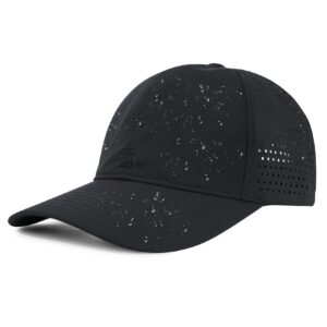 century star womens baseball cap ponytail hat running hat men waterproof adjustable breathable women sun hats visors black medium