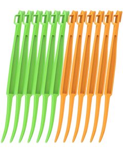 orange peeler tool for kitchen - 12 pcs citrus peelers for fruit lemon mango banana, plastic fruit peeler easy open