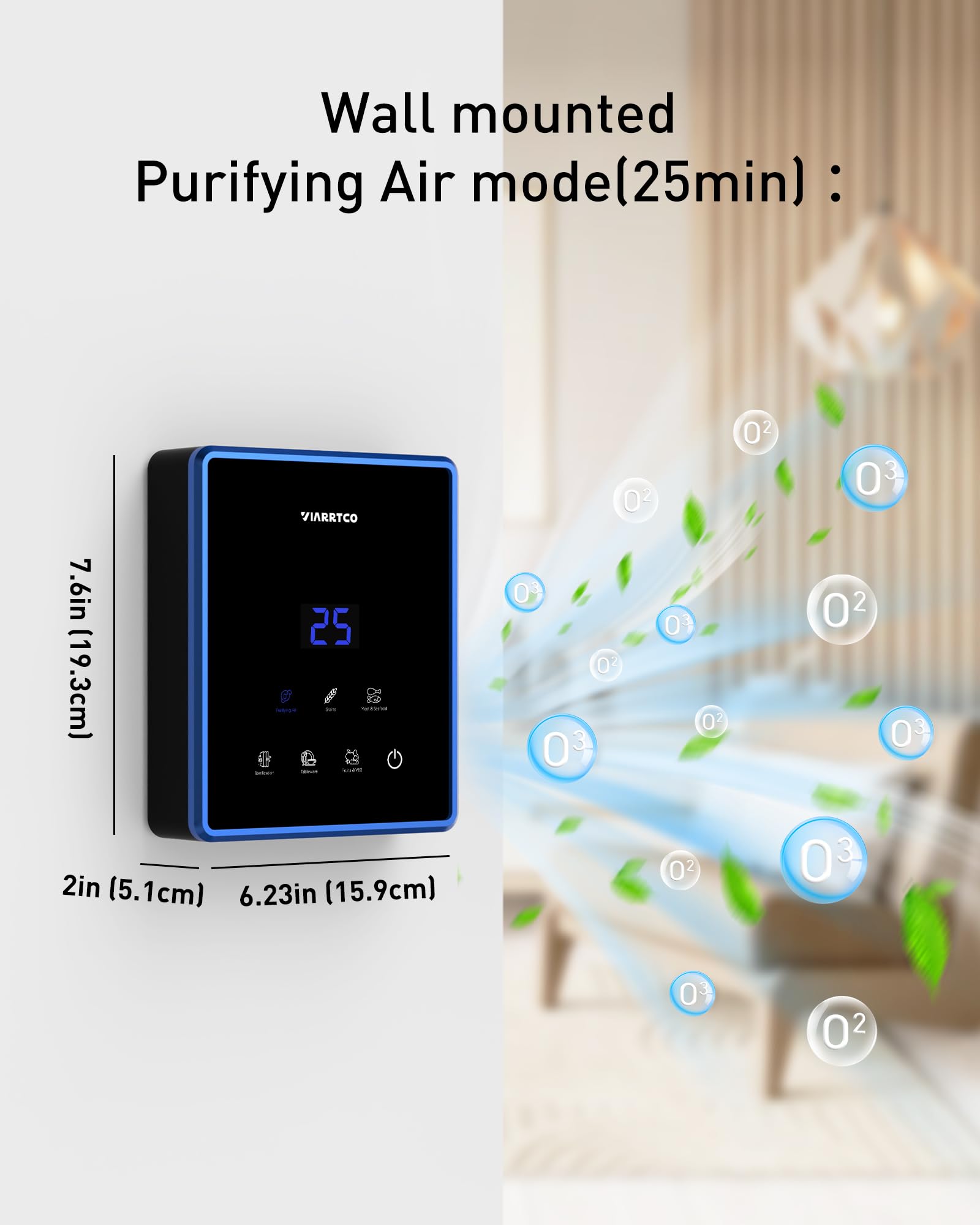 Portable Ozone Machine Generation for water and Air Blue