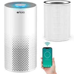 afloia air purifiers for home large room smart wifi voice control, afloia original true hepa h13 filter