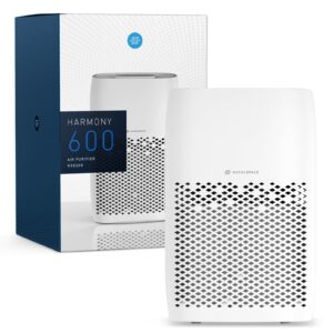 hathaspace smart air purifiers, home hepa air purifier, travel cleaner & filter for allergies, smoke, pets, eliminator of 99.9% of dust, pet hair, odors, hse600-600 sq. ft.