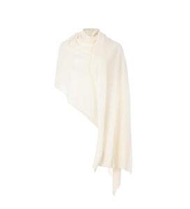 villand women's 100% pure cashmere knitted shawl wrap - extra large lightweight pashmina stole with gift box (white)