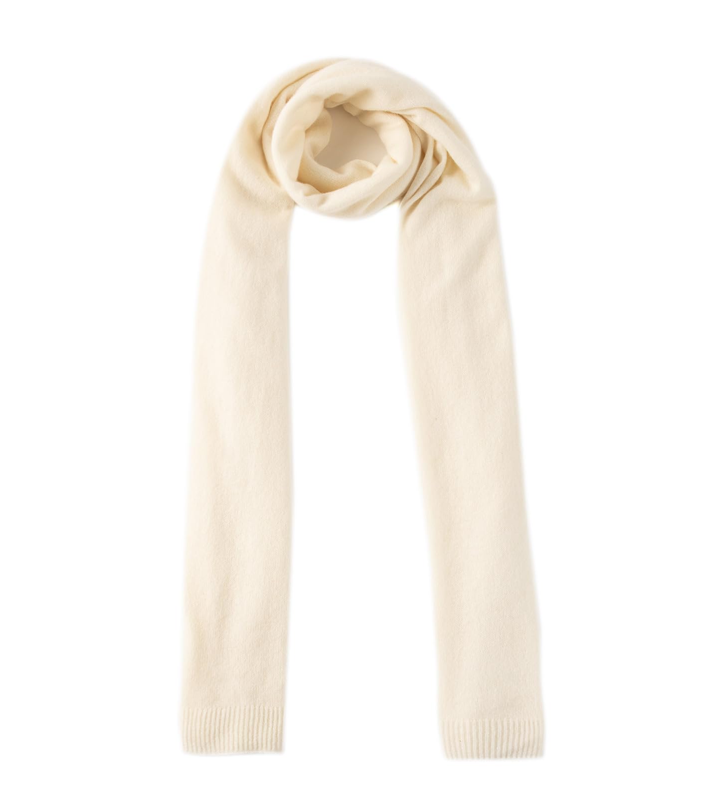 Villand Women's 100% Pure Cashmere Knitted Shawl Wrap - Extra Large Lightweight Pashmina Stole with Gift Box (White)